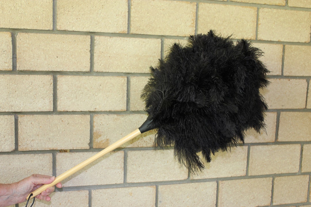 New Design Black Soft Ostrich Feather Car Cleaning Duster With 90 Gram ...