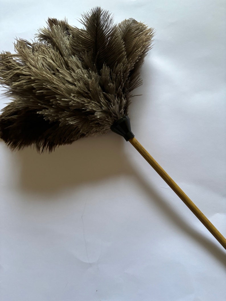 Soft Ostrich Feather Duster With First Grade Feathers 40cm Overall With ...