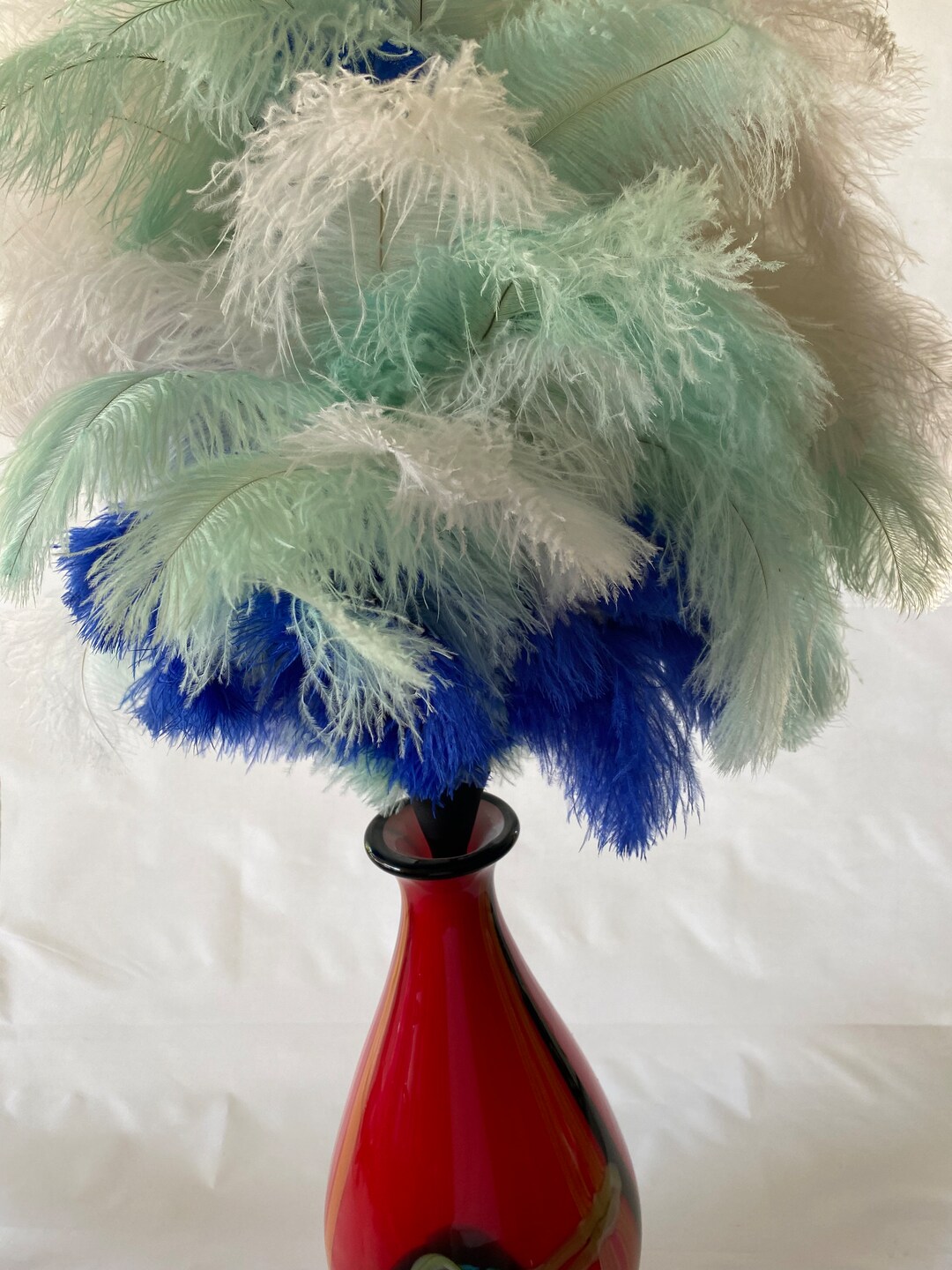Three-colour First-grade Ostrich Feather Display With 100grm ...