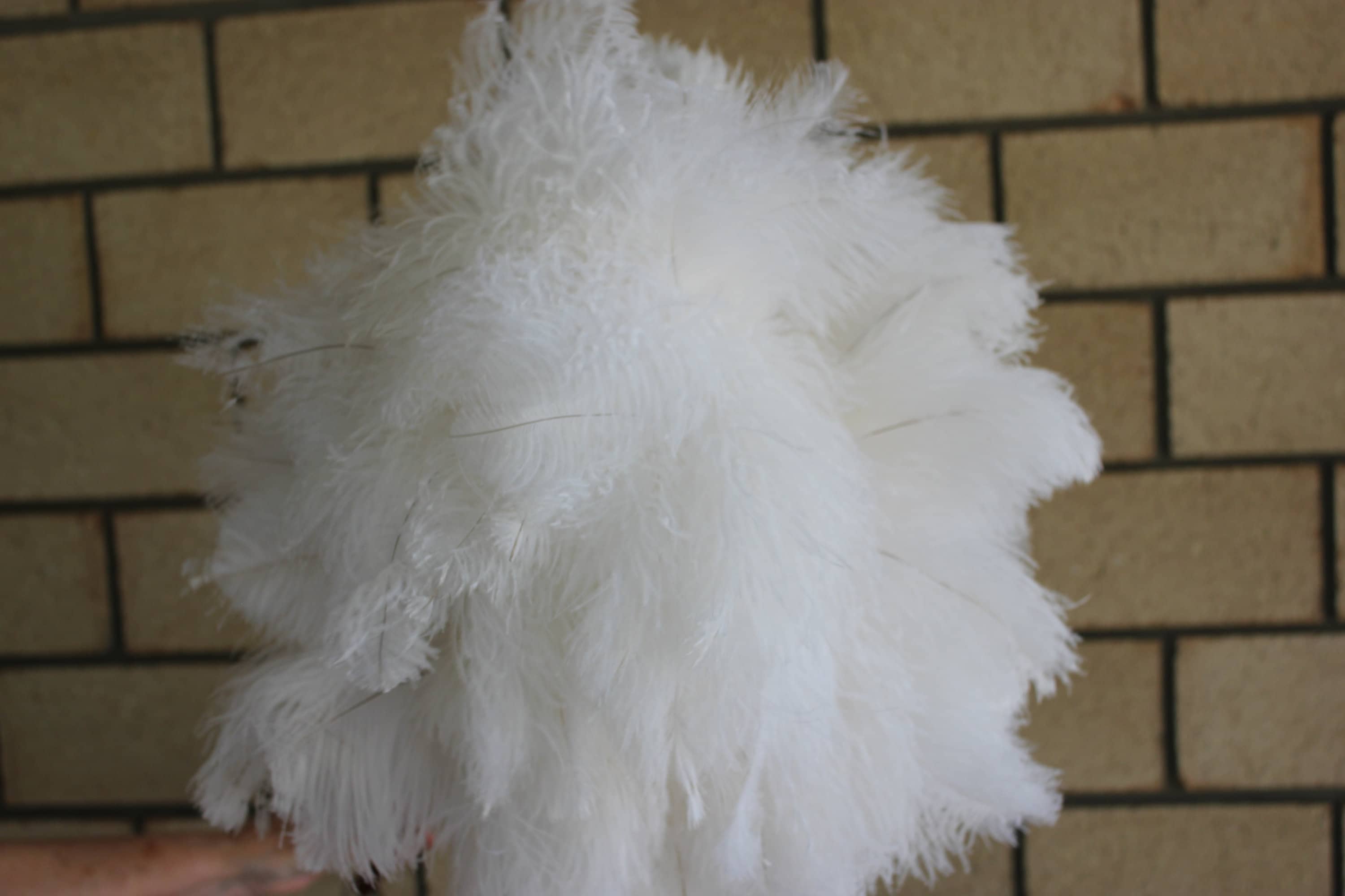 Extra Large Feather Head White Ostrich Feather Display Duster | Etsy