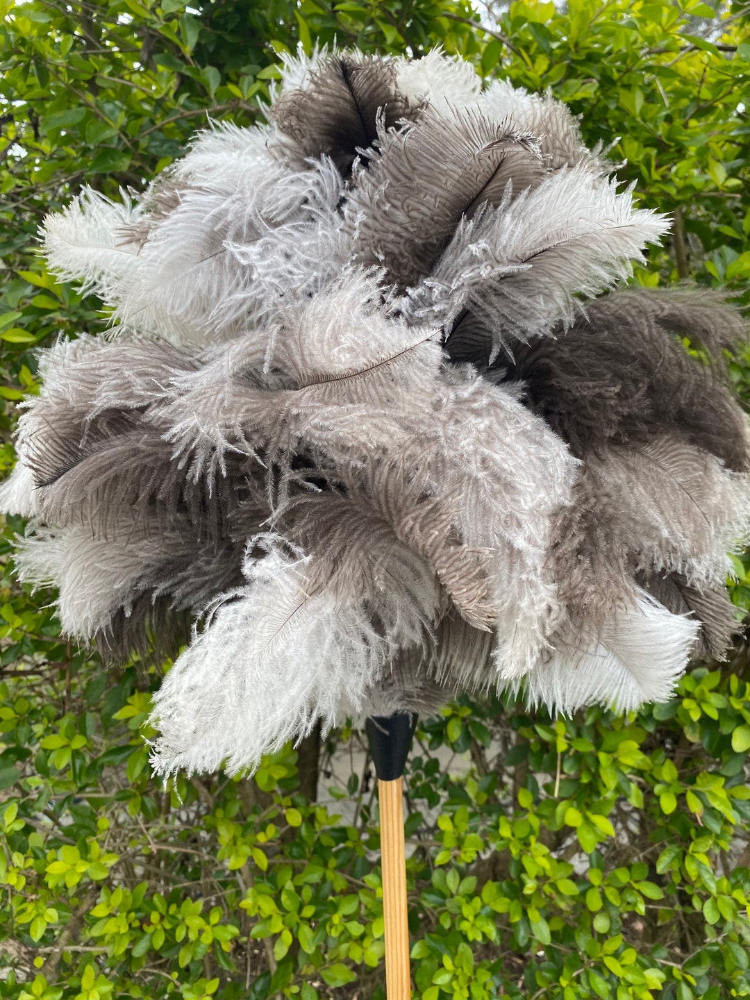 Natural Grey Soft First-grade Ostrich Feathers 75grm Feather Head ...