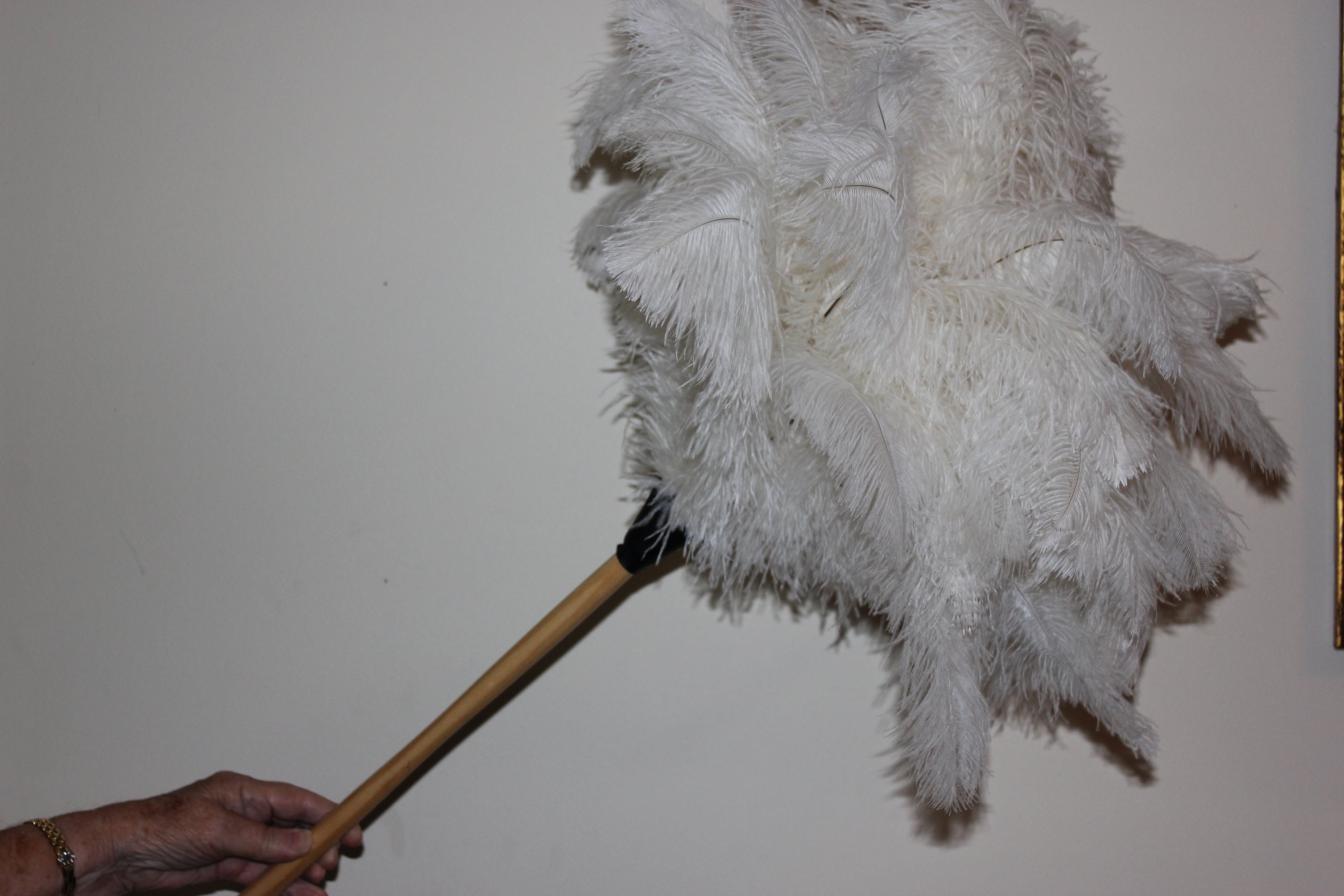 Set of Two 2 White Extra Large Feather Duster/displays in - Etsy