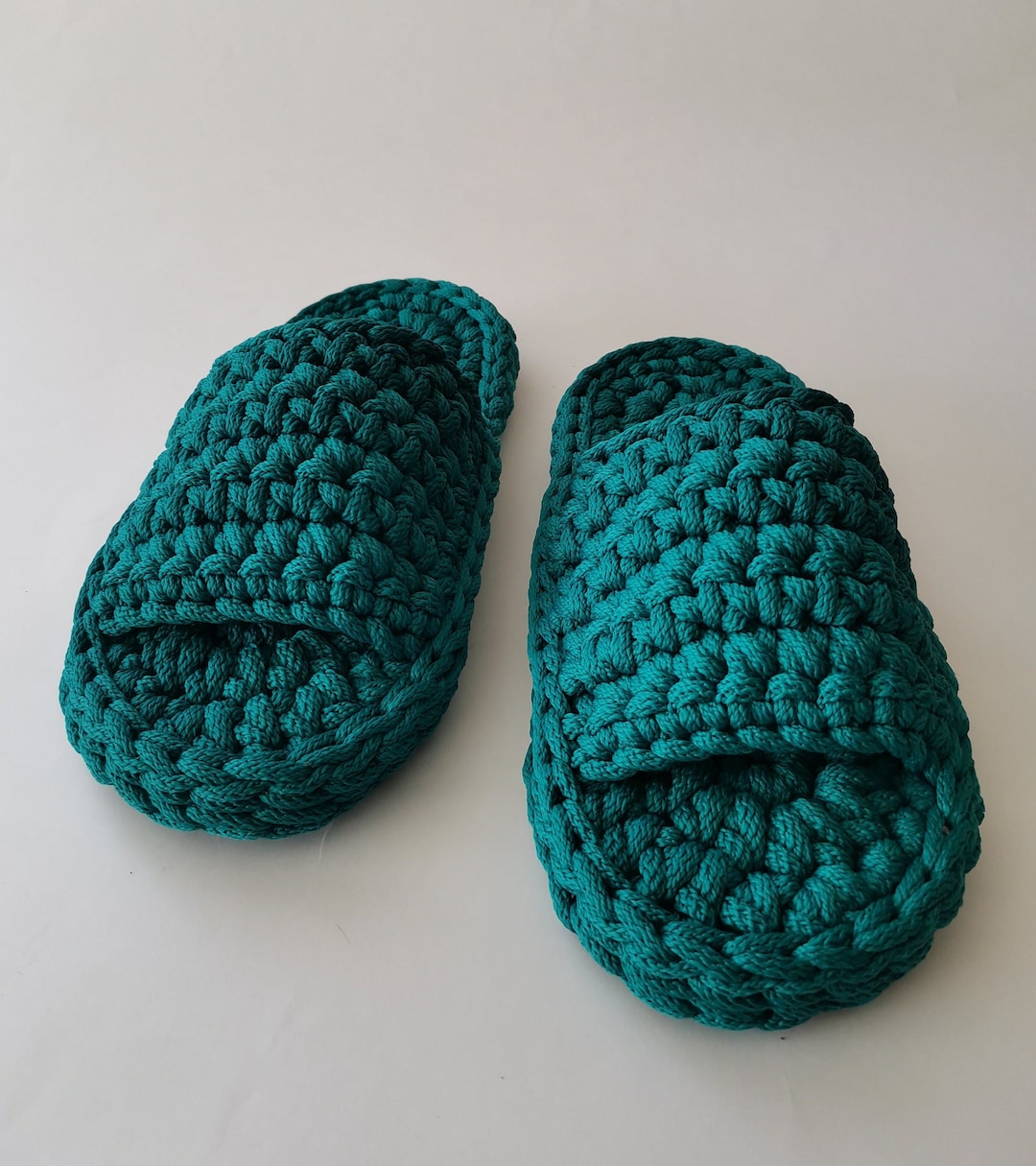 Bold Chunky Neon Orange Crochet Slippers, Unique Handmade Christmas ...