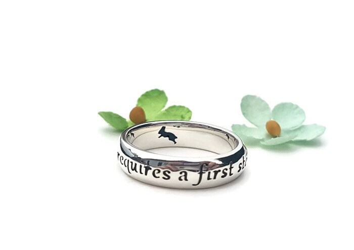 Adventure Ring Alice in Wonderland Inspirational Quote - Etsy