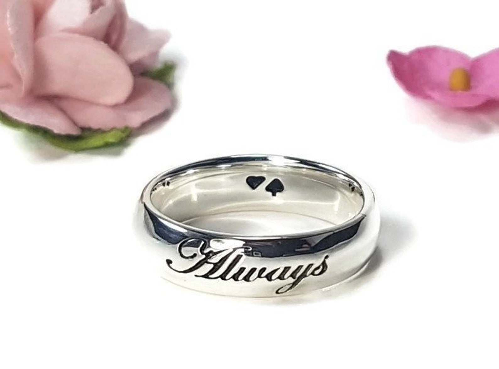 Always Quote Ring Forever and Always Wedding Ring Engagement - Etsy