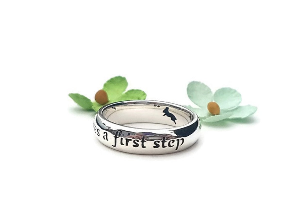 Adventure Ring Alice in Wonderland Inspirational Quote - Etsy
