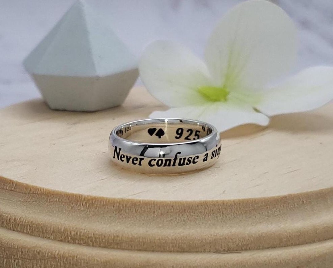 F. Scott Fitzgerald Quote Ring: Handmade Sterling Silver Inspirational ...