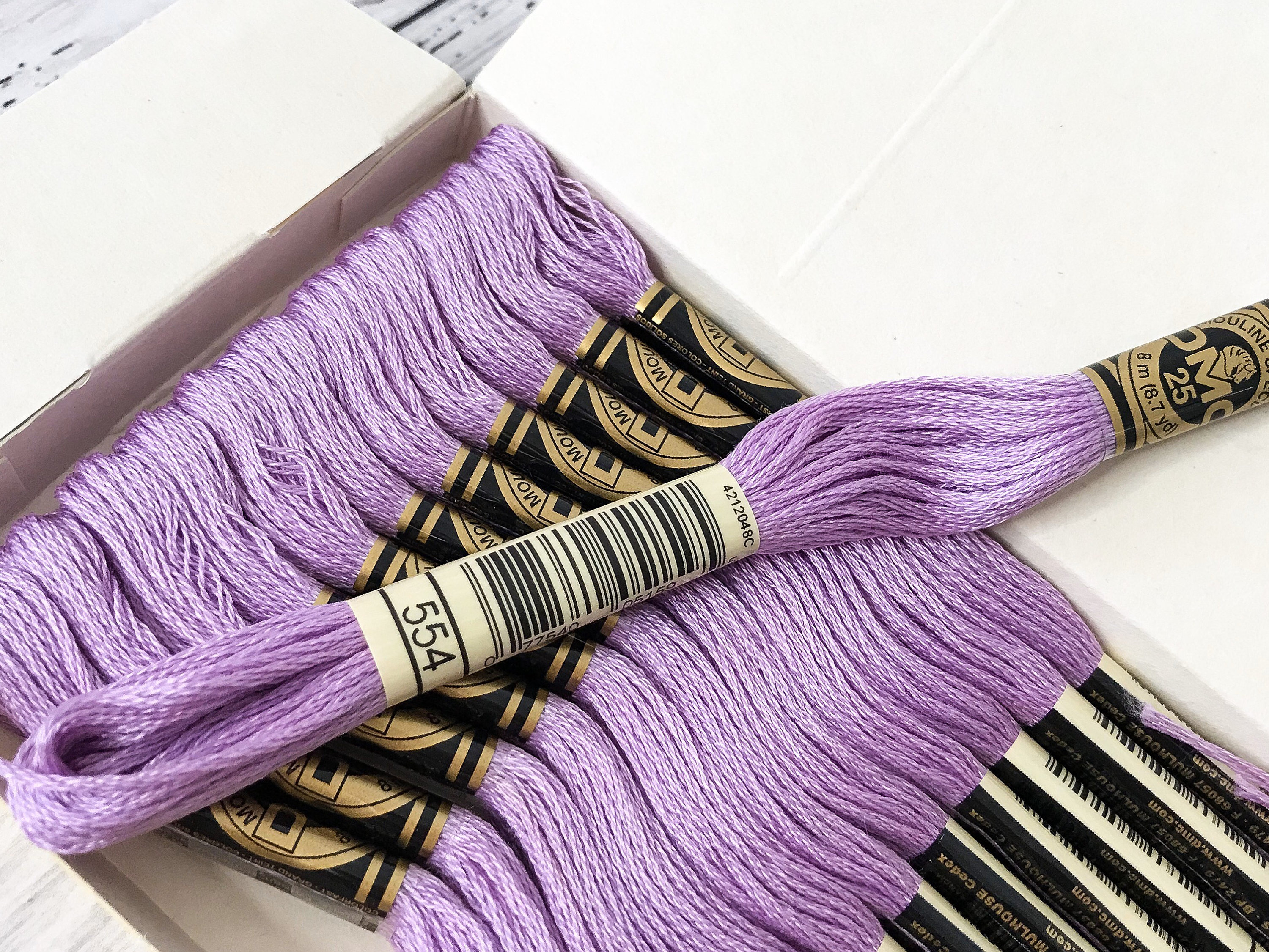 DMC 554 Light Violet Embroidery Floss. 2 or 3 Skein Pack | Etsy Australia