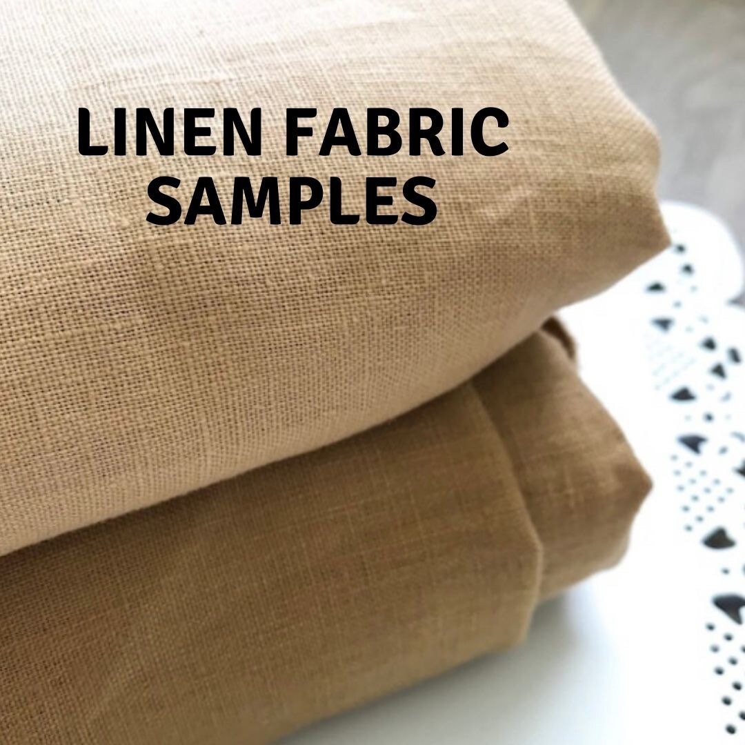 Linen Samples Linen Fabric, Fabric Swatches, Natural Linen Colours ...