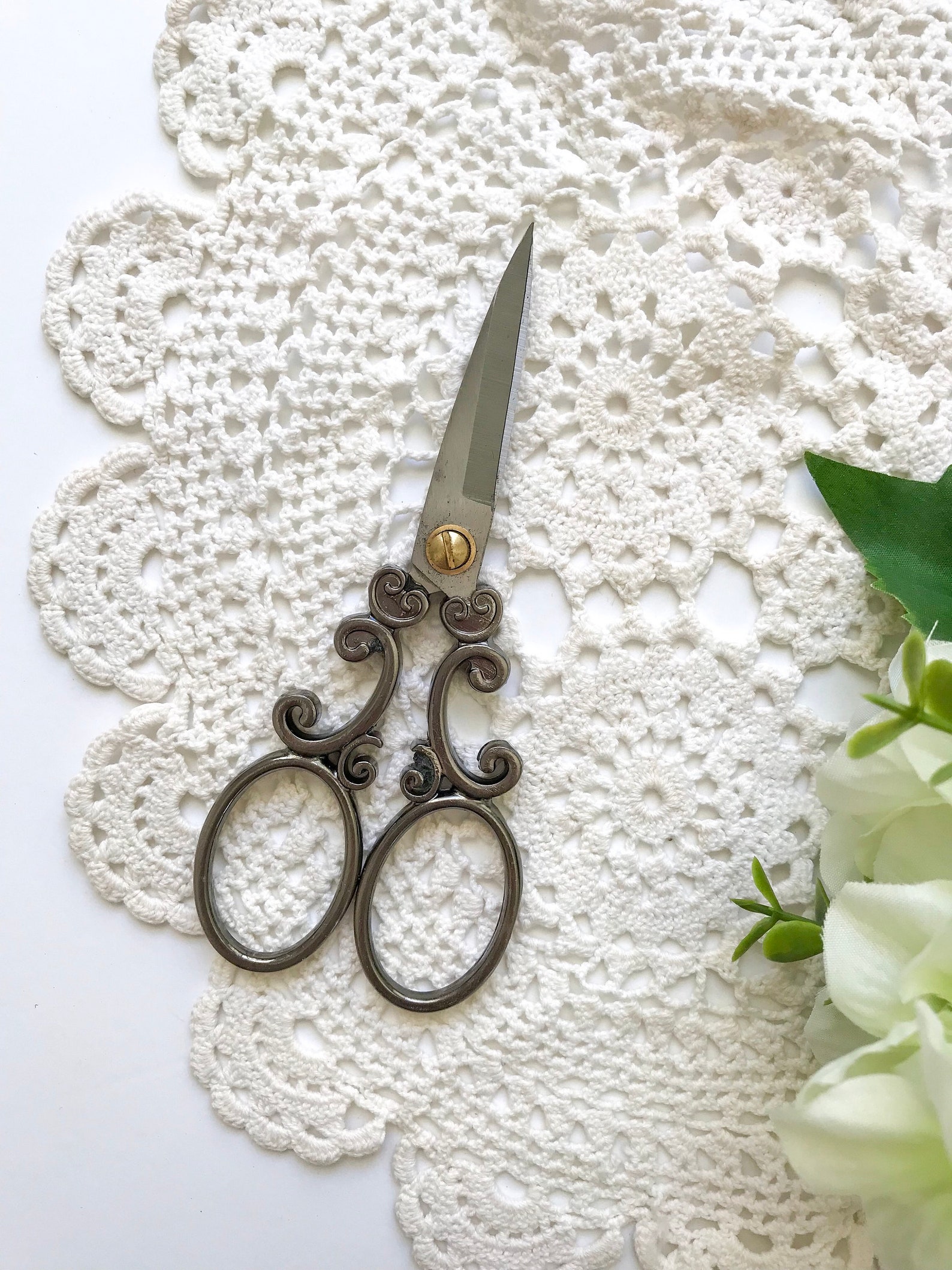Grey Vintage Style Scissors Embroidery Scissors Sharp - Etsy