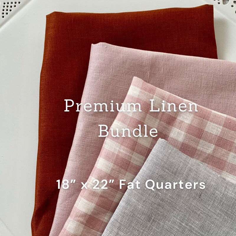 Linen Rust Fabric - Etsy