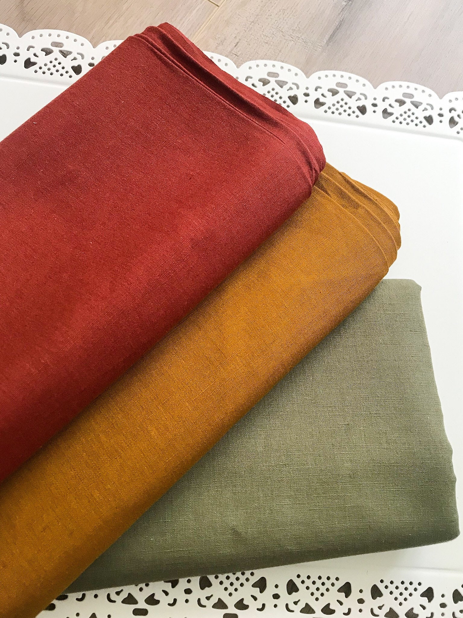 Cotton Linen SAMPLES 20cm Square Linen Blend Fabric Samples - Etsy ...