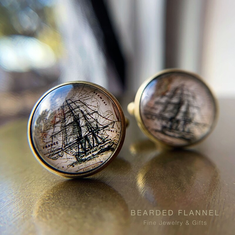 Nautical Cufflinks - Etsy