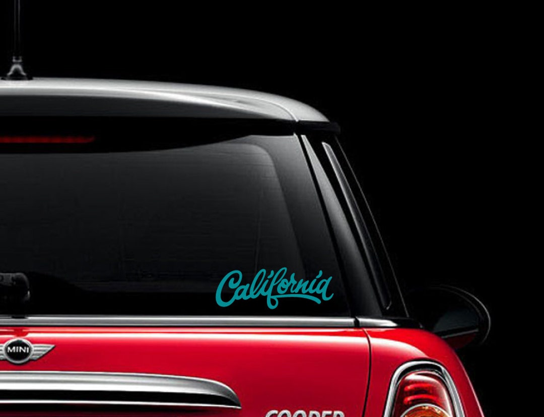 California Cursive - Permanent Car Decal Laptop Decal Window Decal Lots ...
