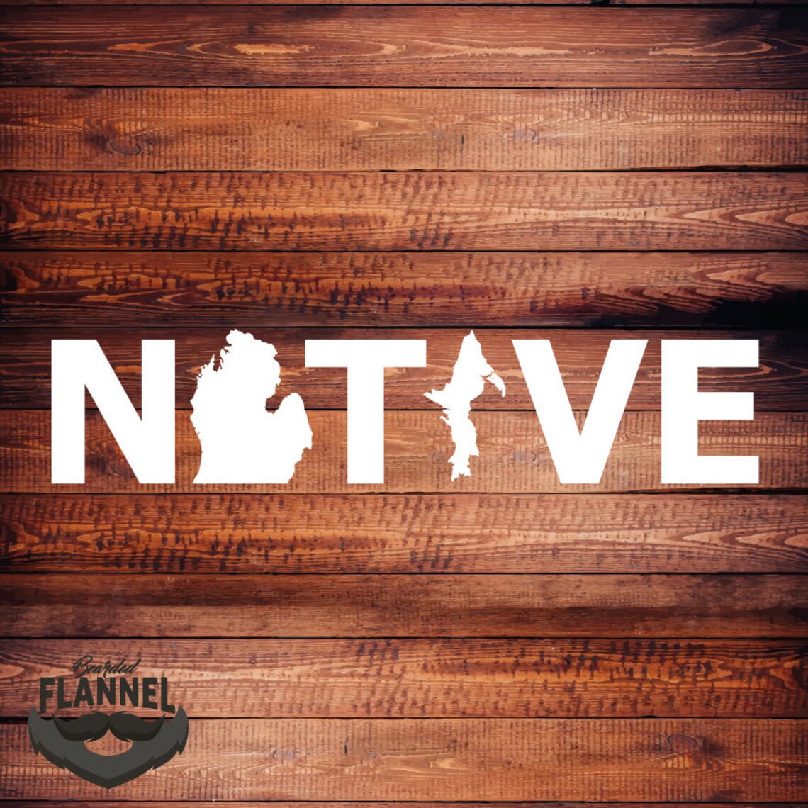 Michigan Native Sticker Permanent Car Decal Laptop Decal | Etsy