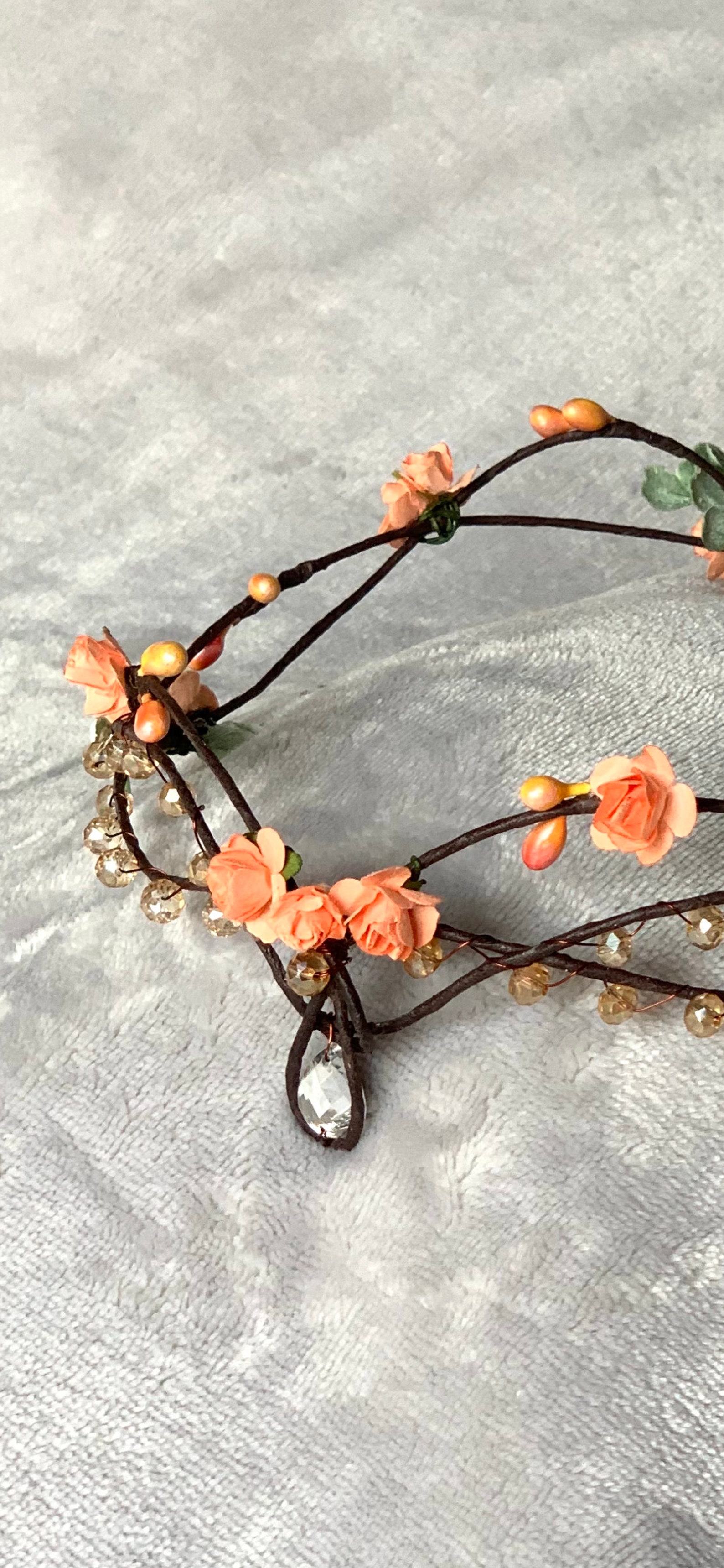 Elf Series Flower Crown/ Coral/ Communion/ Wedding/ Arras/ Fairy Tiara ...