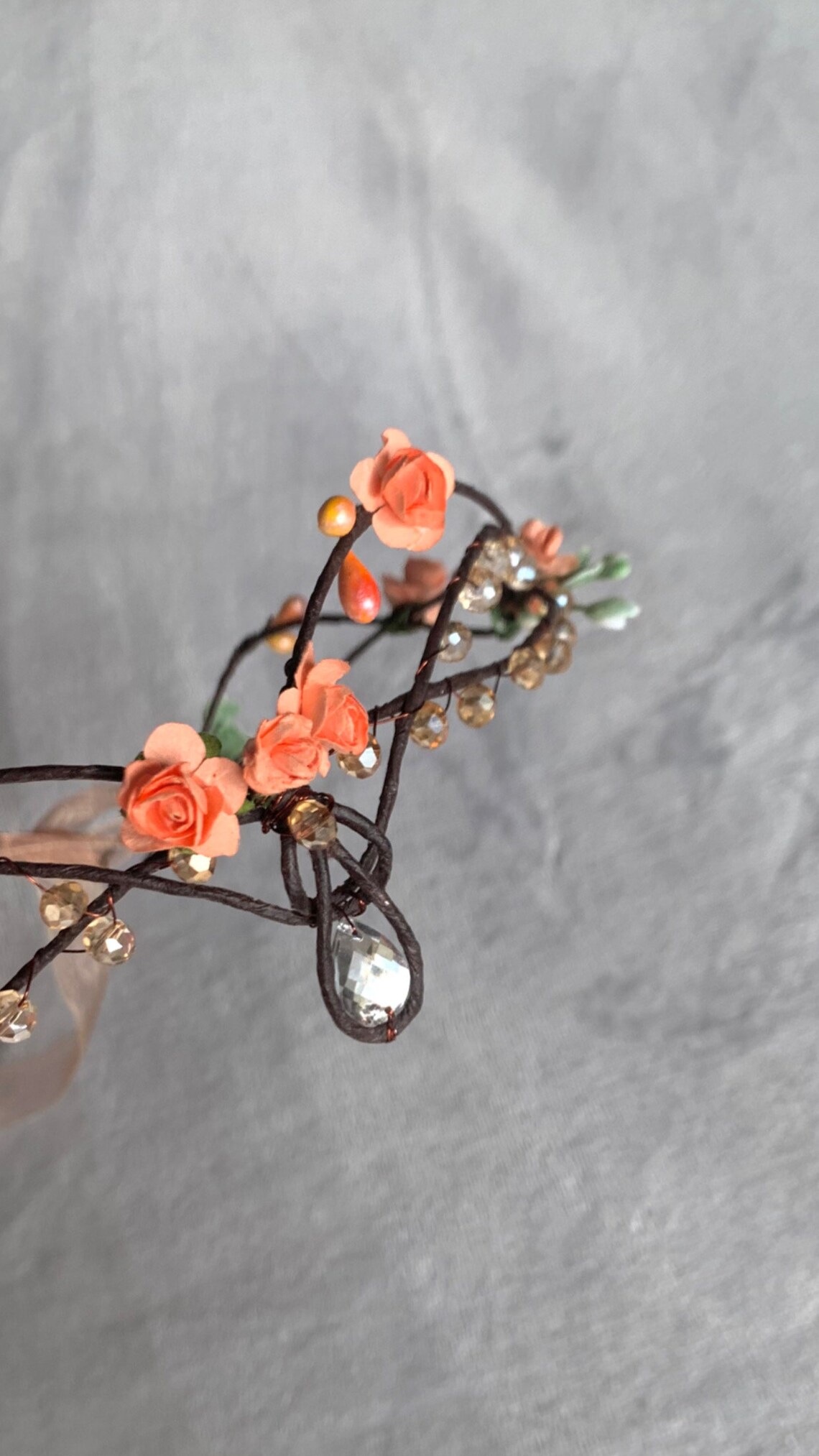 Elf Series Flower Crown/ Coral/ Communion/ Wedding/ Arras/ Fairy Tiara ...