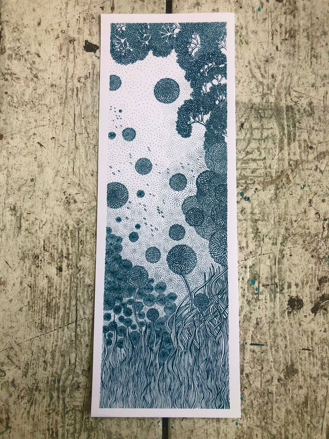 Earth Print. Japanese Print. Art Print. Intricate Pattern. - Etsy UK