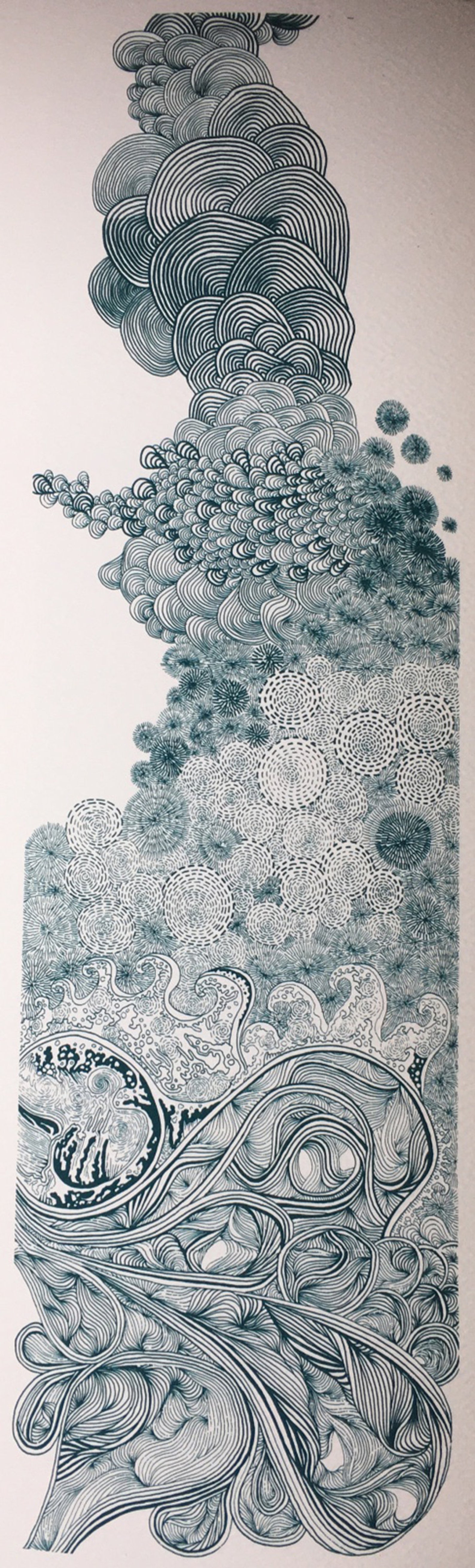 Japanese Water Print. Art Print. Intricate Pattern. Japanese Art. by ...