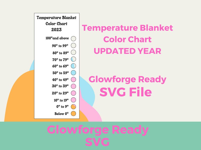 Temperature Blanket Color Chart FILE ONLY - Etsy