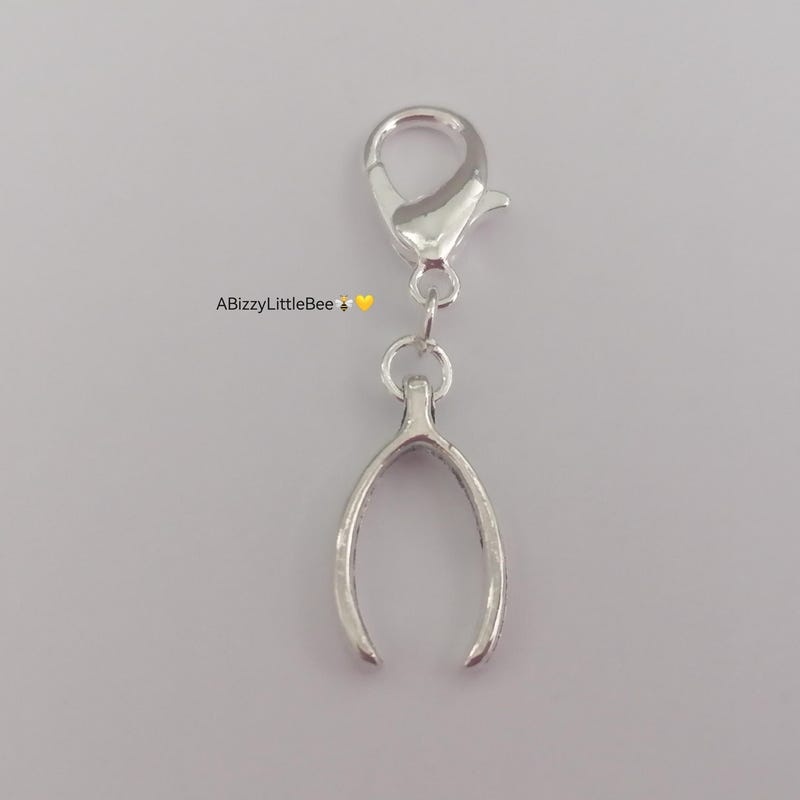 Wishbone Keychain - Etsy