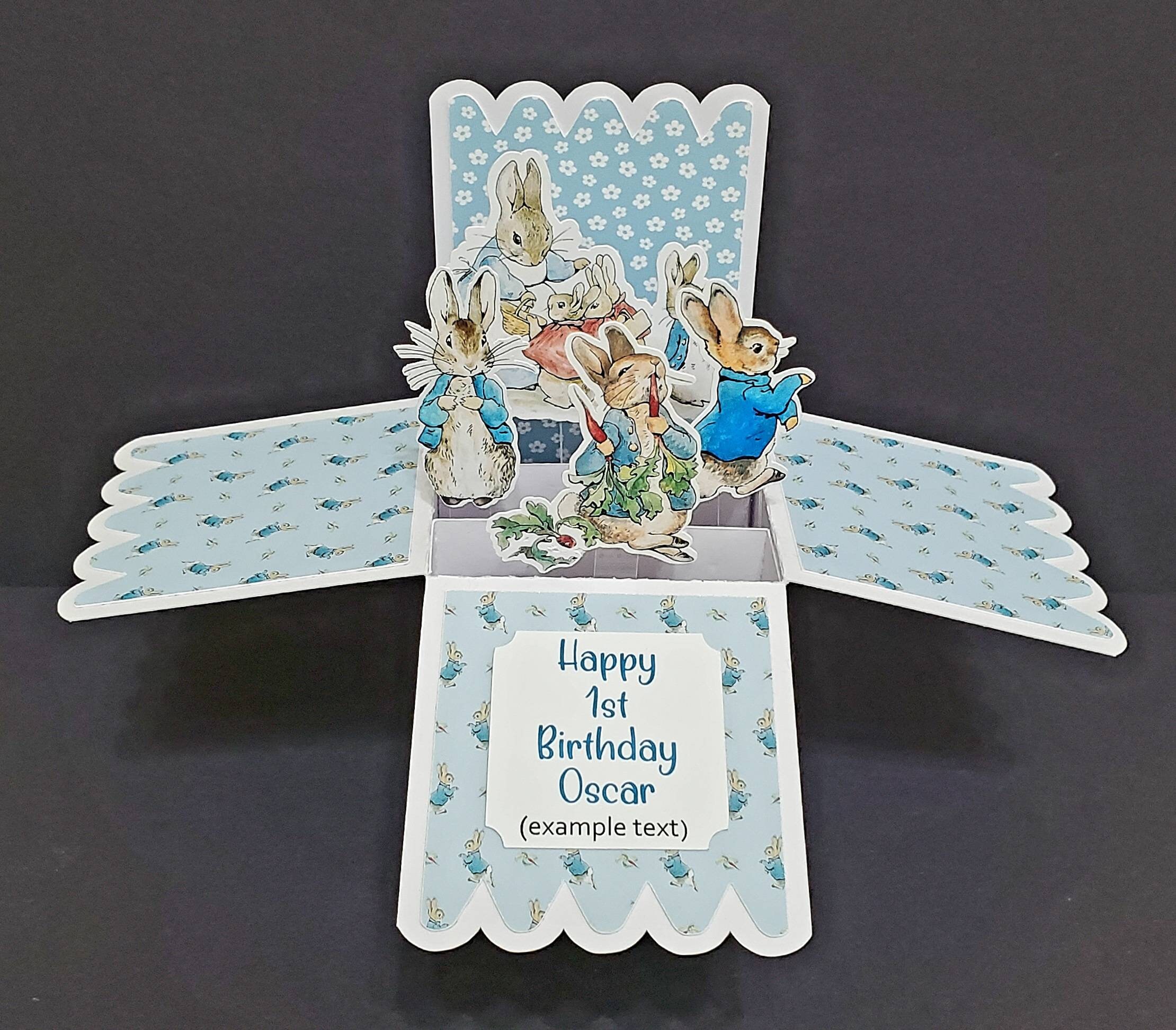 Peter Rabbit Personalised Card Pop Up - Etsy