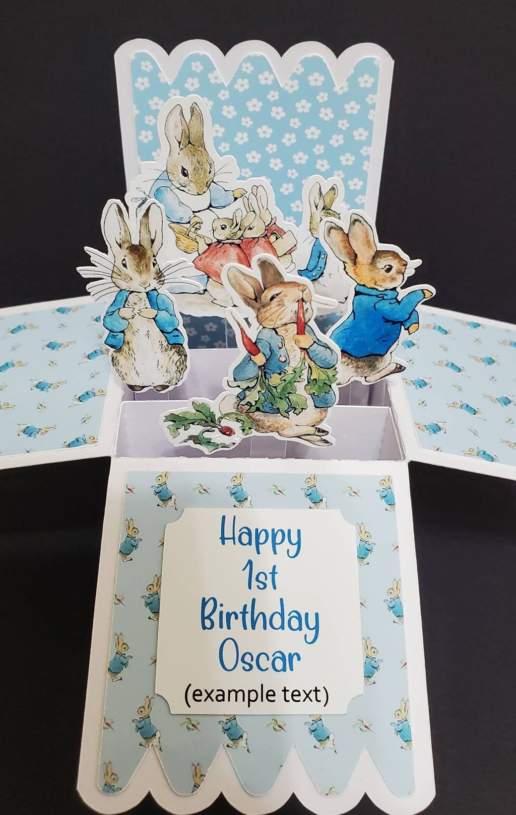 Peter Rabbit Personalised Card Pop Up - Etsy