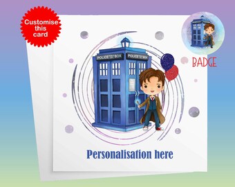 UNIQUE Handmade DR WHO Themed Personalised Birthday Box Card. - Etsy UK