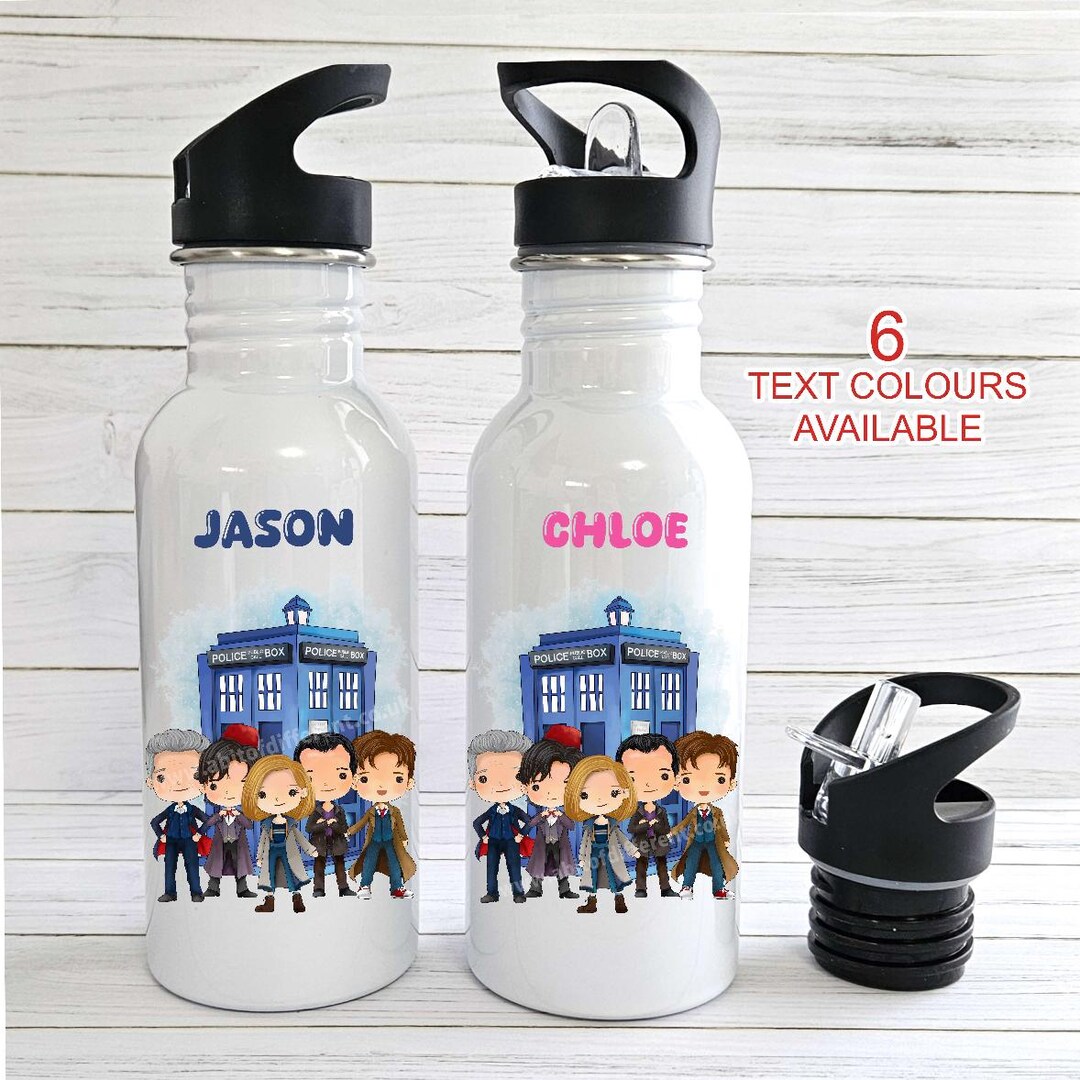 Dr Who Personalised Water Bottle, Doctor Who Gift - Etsy UK