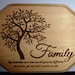 Personalized Family Tree Pyrography Plaque Custom Wood Burning Art - Etsy