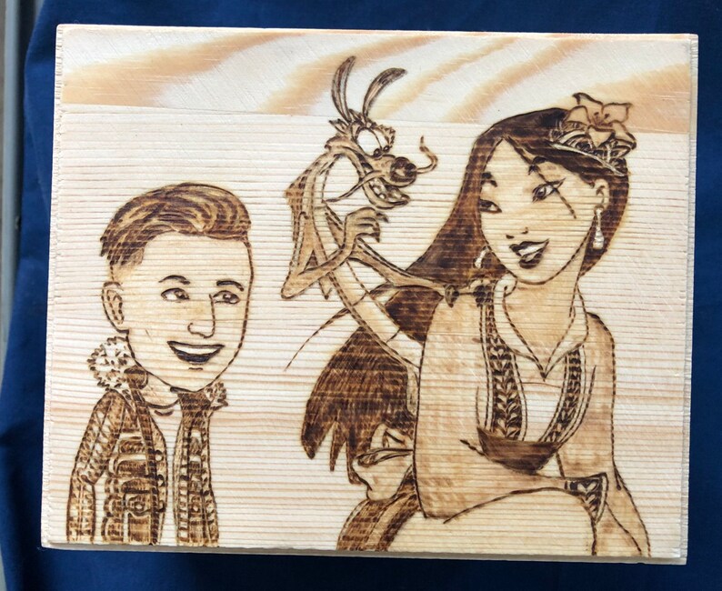 Custom Designed Box Wood Burning Art Pyrography Felt or - Etsy