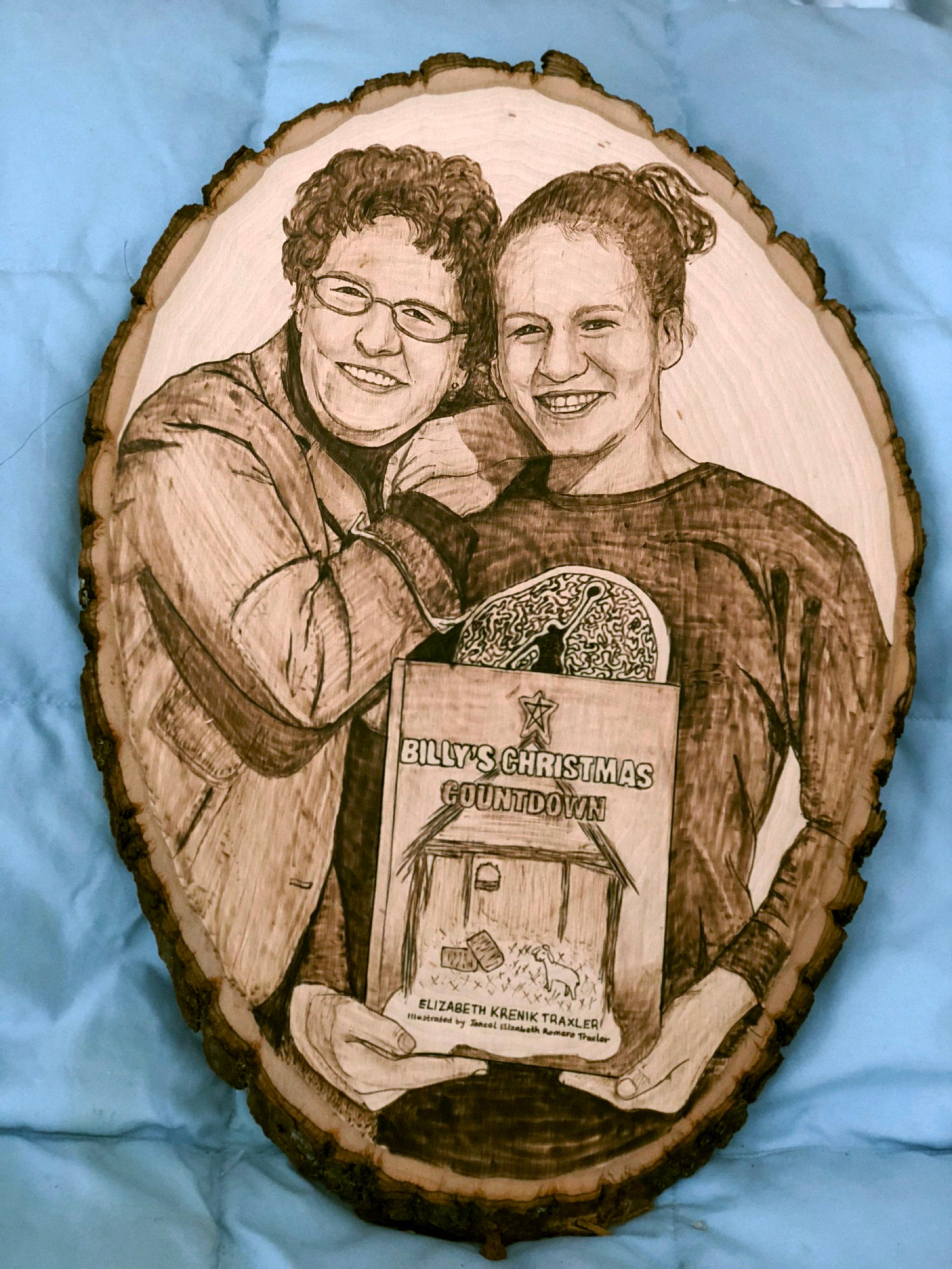 Custom Family Portrait Wood Burning Art - Personalized Pyrography - Etsy