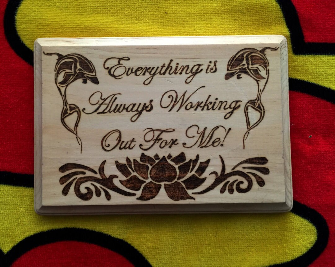 Wood Burning Art Plaque: Phoenix, Horse, Orca, Custom Quote (9.5" X 6.5 ...