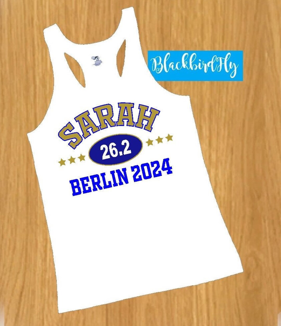 Personalized Marathon Running Shirt for Berlin - 6 Styles Light Blue ...