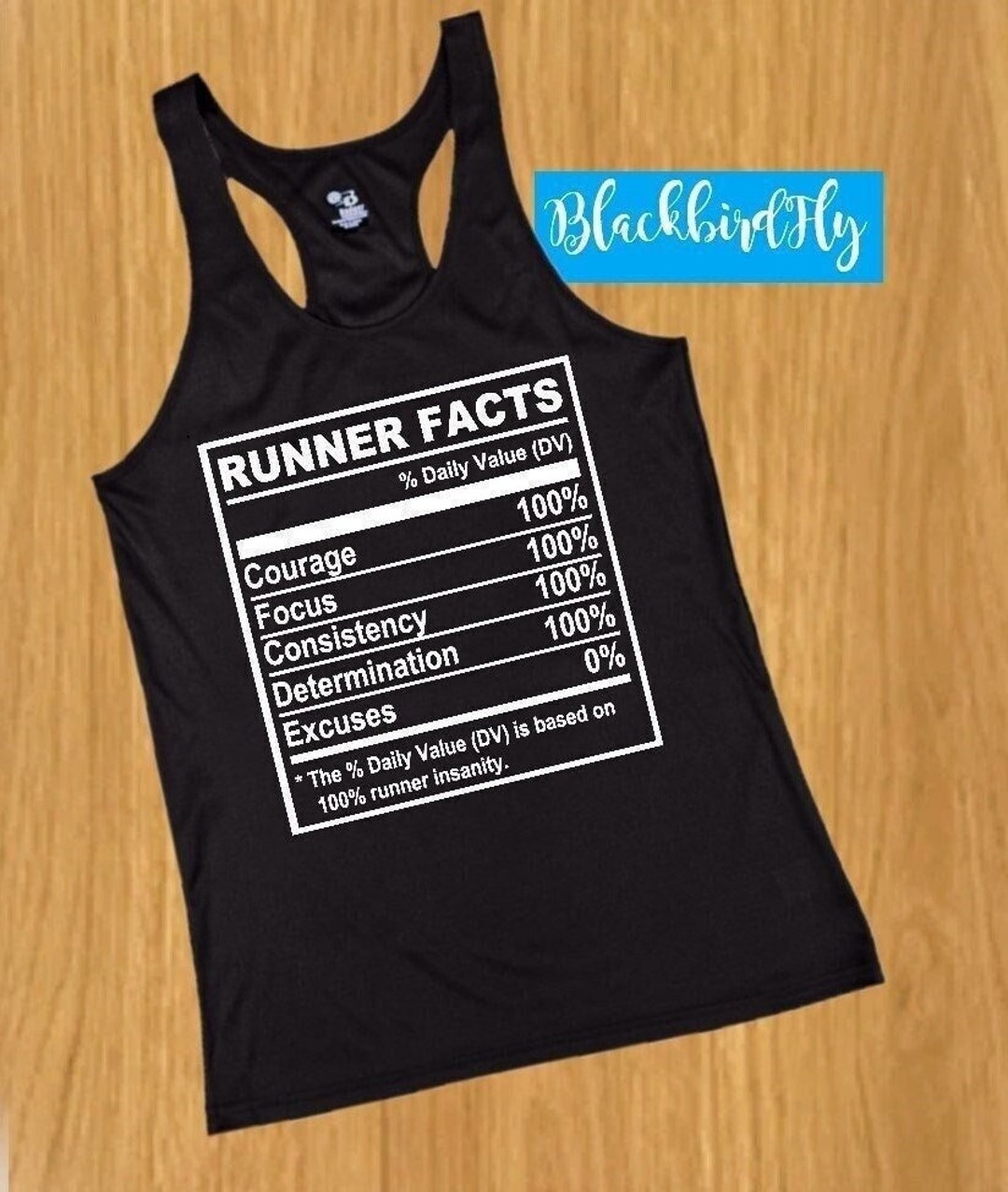 Runner Facts - Nutrition Label Style Shirt - Running Tech or Cotton ...