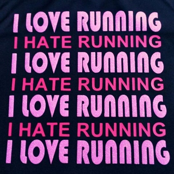 I Hate Running - Etsy
