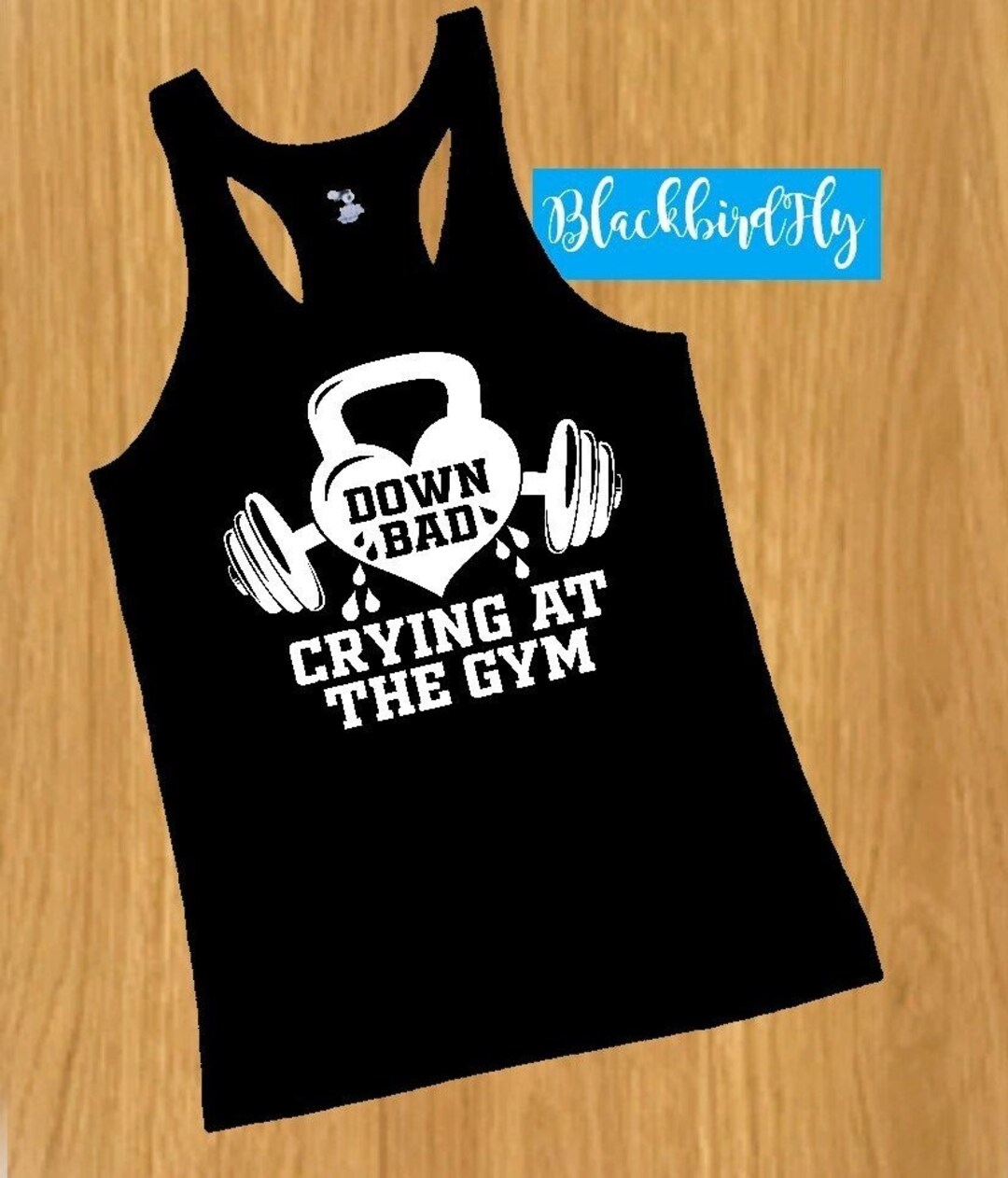 Crying at the Gym Shirt Down Bad - Running Workout Gym Shirt, Glitter ...