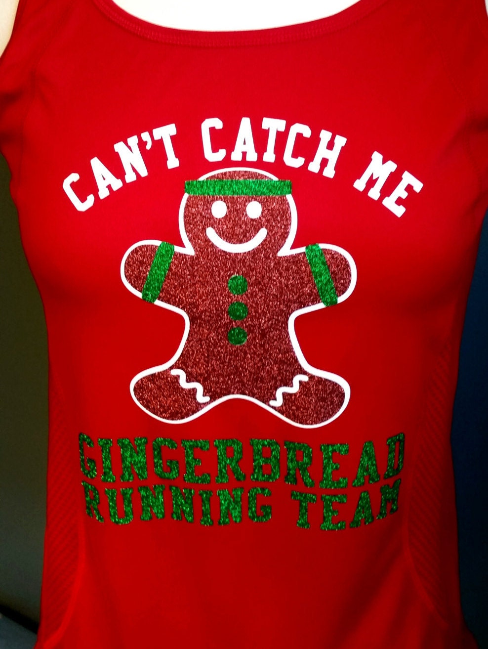 GINGERBREAD RUNNING TEAM - Holiday / Christmas Race / Run Glitter Red ...