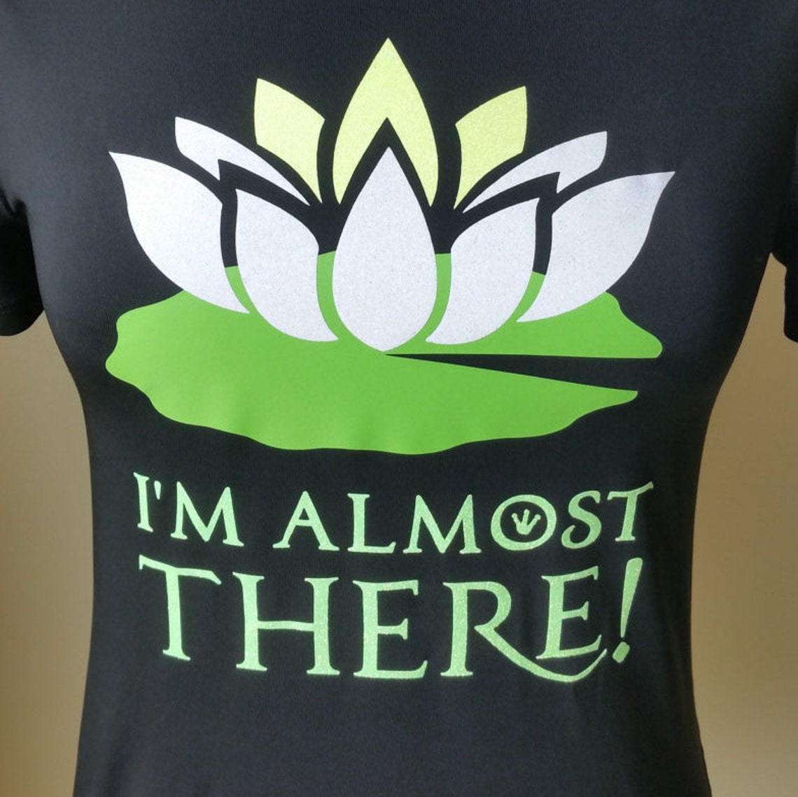 I'm Almost There Glitter Running Tech Tank or Tee - Etsy
