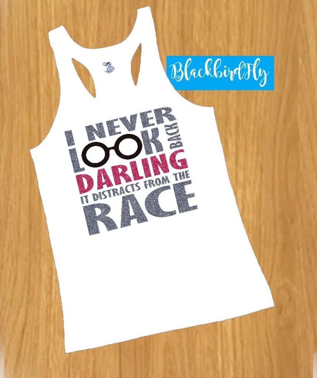 Running Mode Shirt - 6 White Shirt Styles With Glitter Design - 10 Mile ...