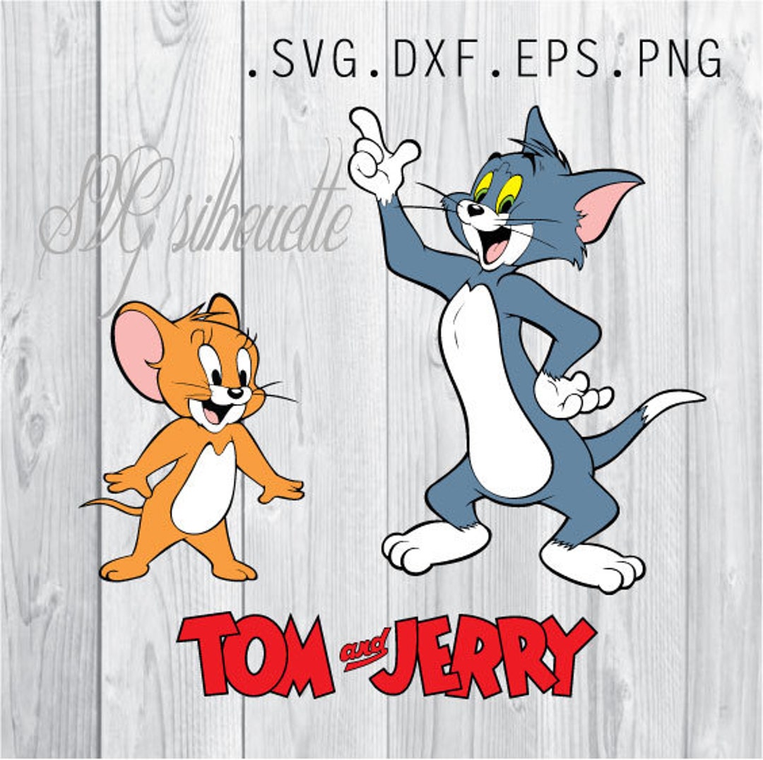 Tom and Jerry Layered SVG Cutting File, Clipart, Vector,vinyl Design ...