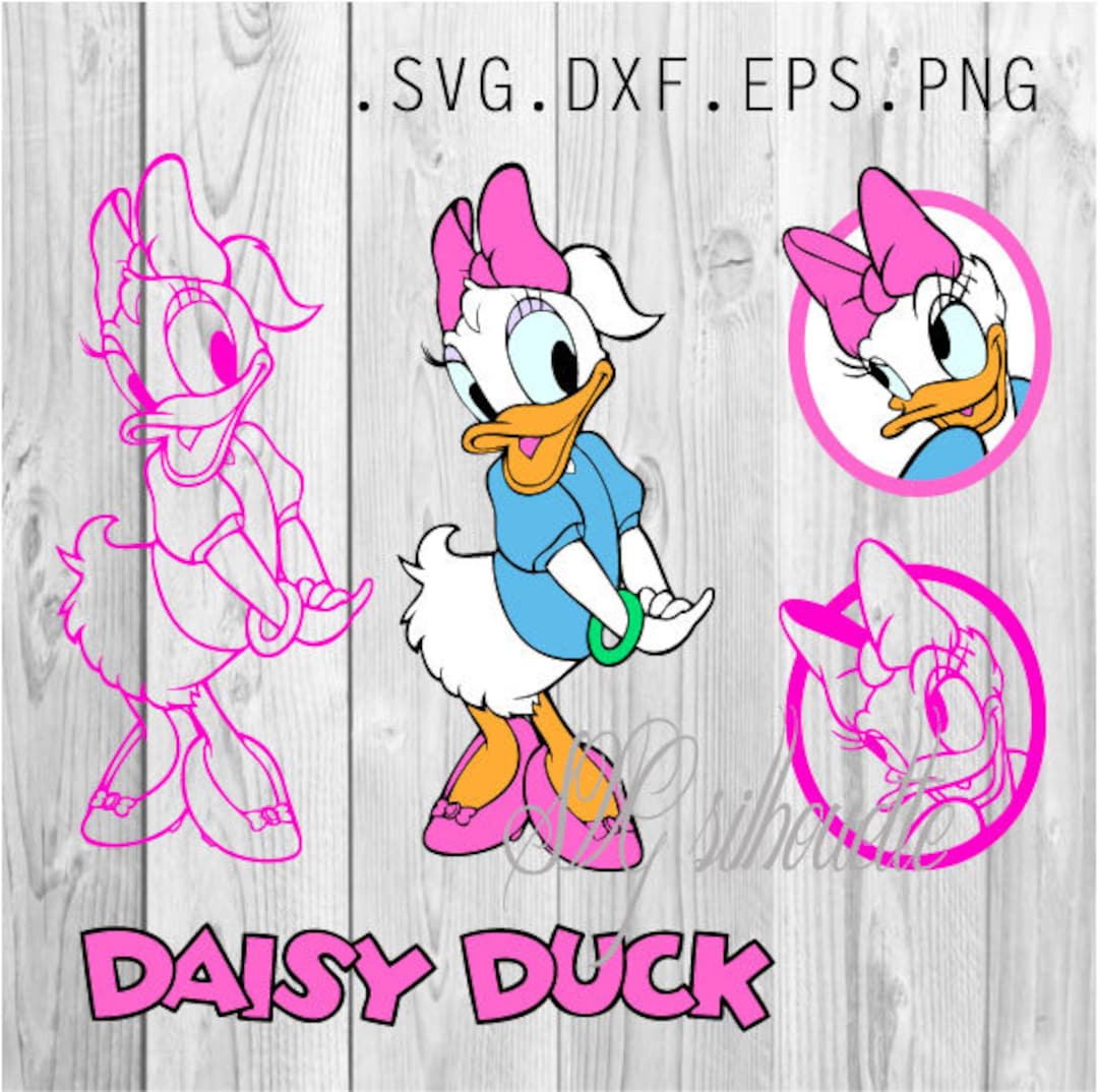Daisy Duck Layered SVG Cutting File, Clipart, Vector,vinyl Design ...