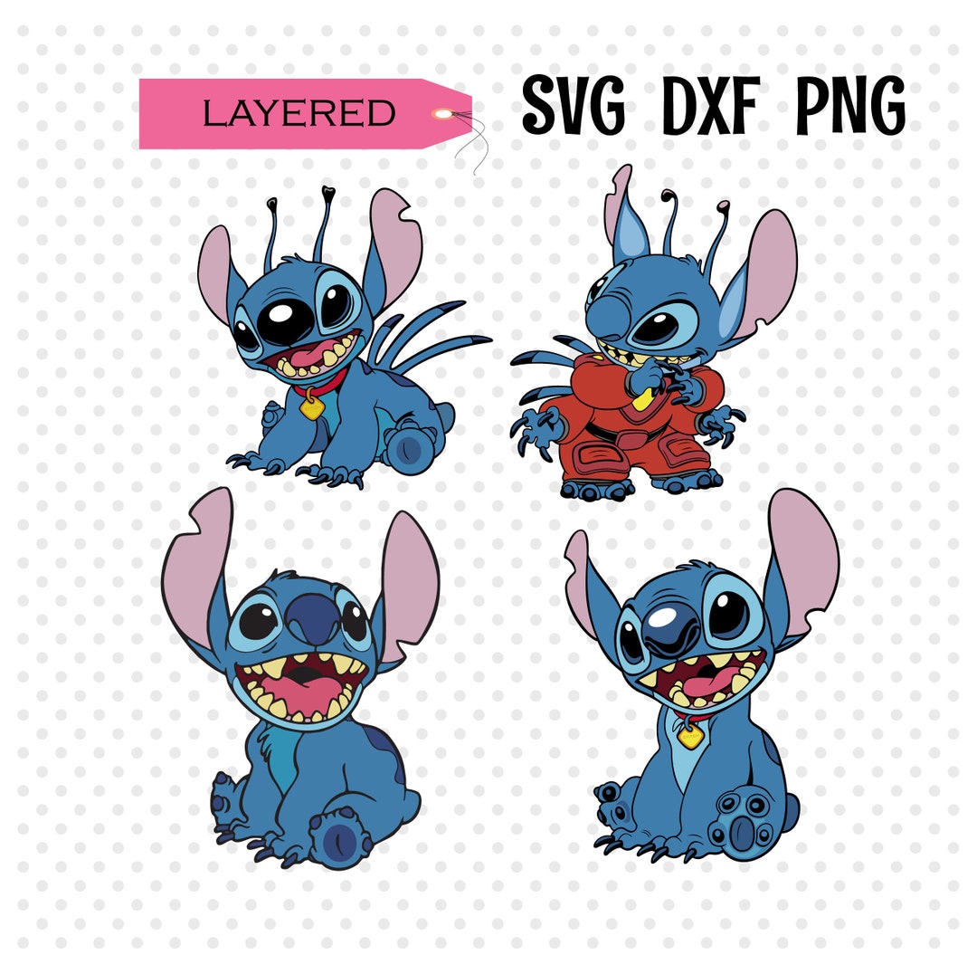 Stitch Layered SVG Cutting File, Clipart, Vector,vinyl Design, Pattern ...