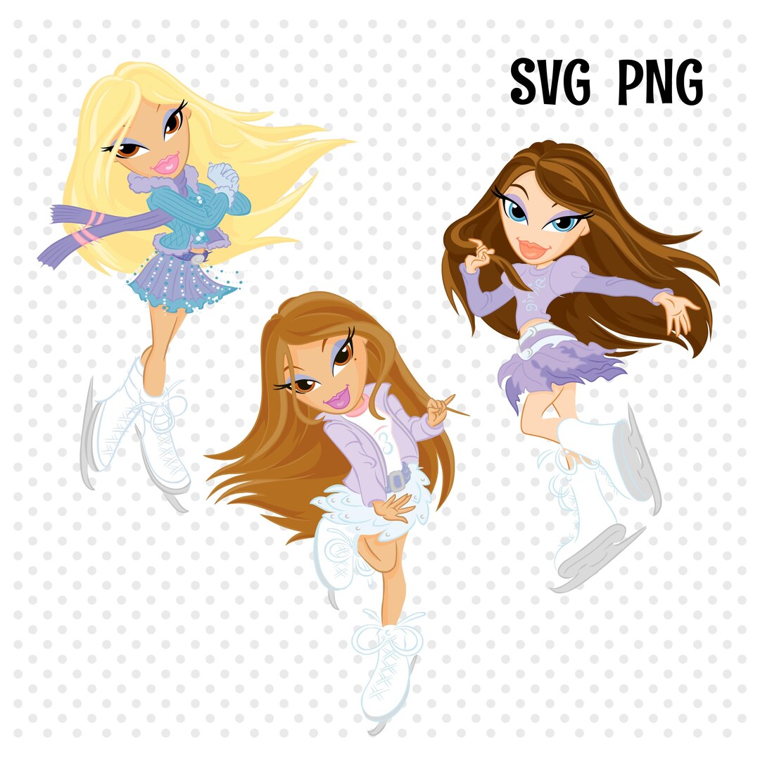 Skating Dolls SVG PNG 9, Vector Clipart, Heat Transfer Design, Vinyl ...