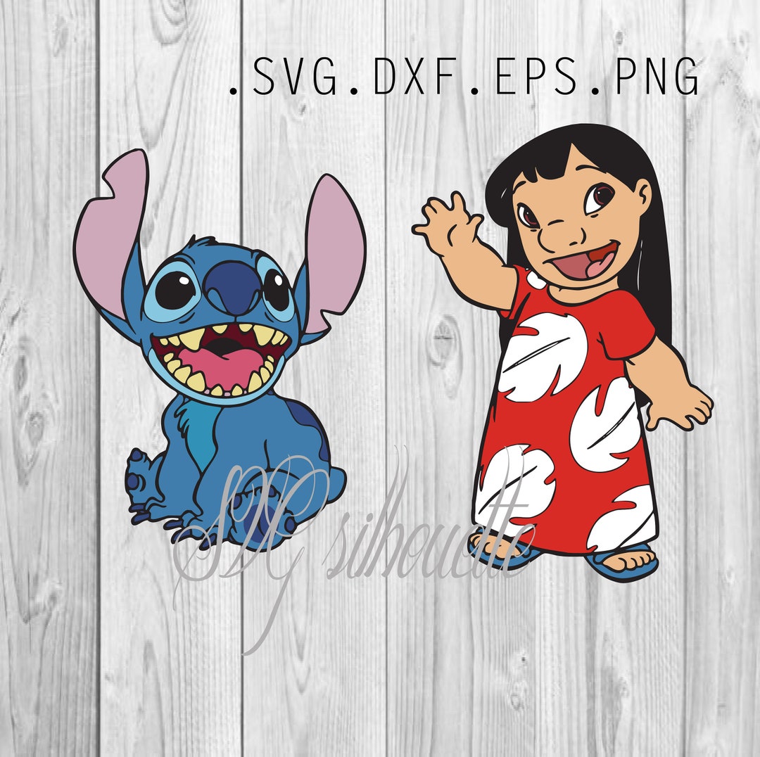 Lilo & Stitch Layered SVG Cutting File, Clipart, Vector,vinyl Design ...
