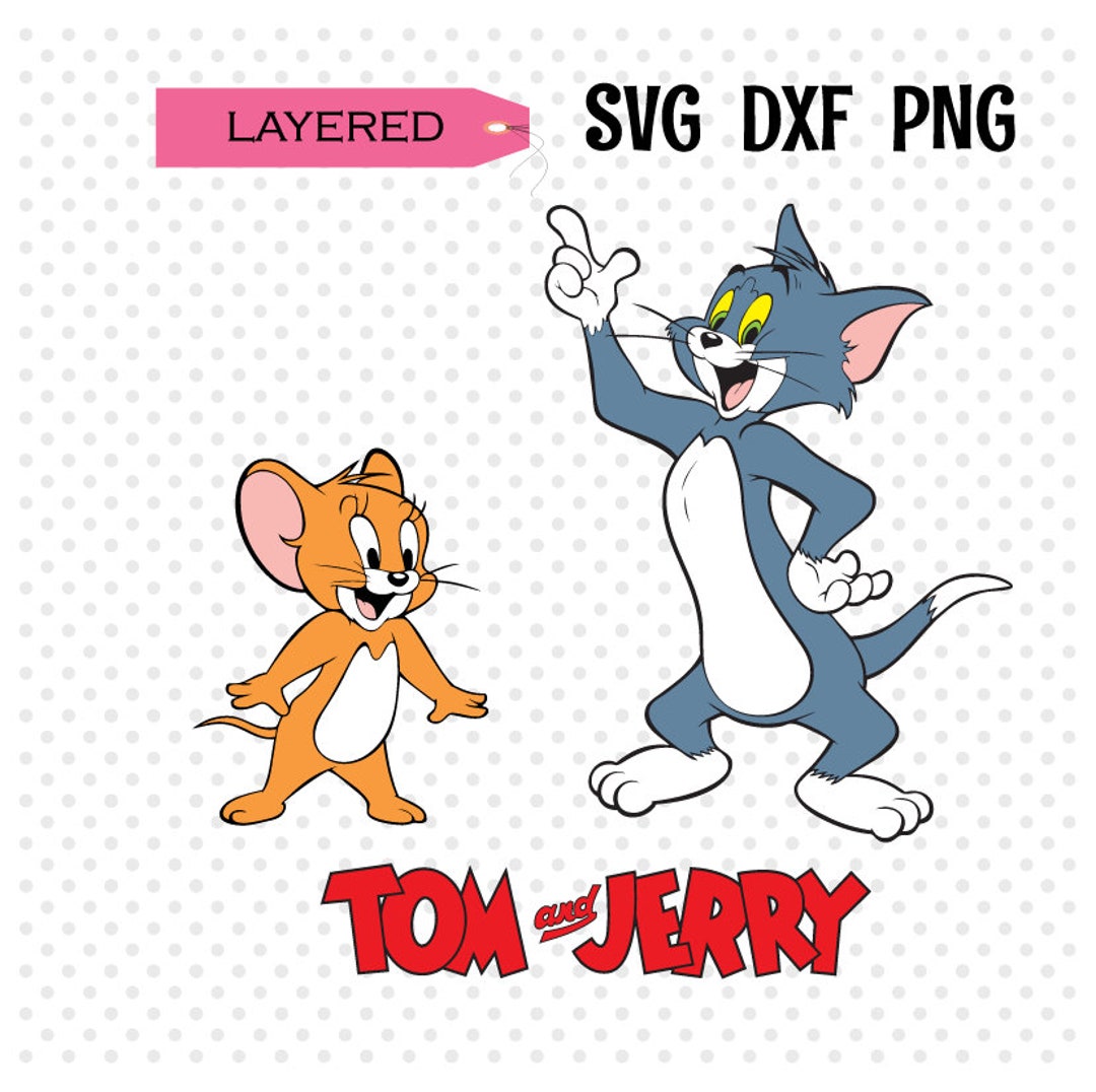 Tom and Jerry Layered SVG Cutting File, Clipart, Vector,vinyl Design ...
