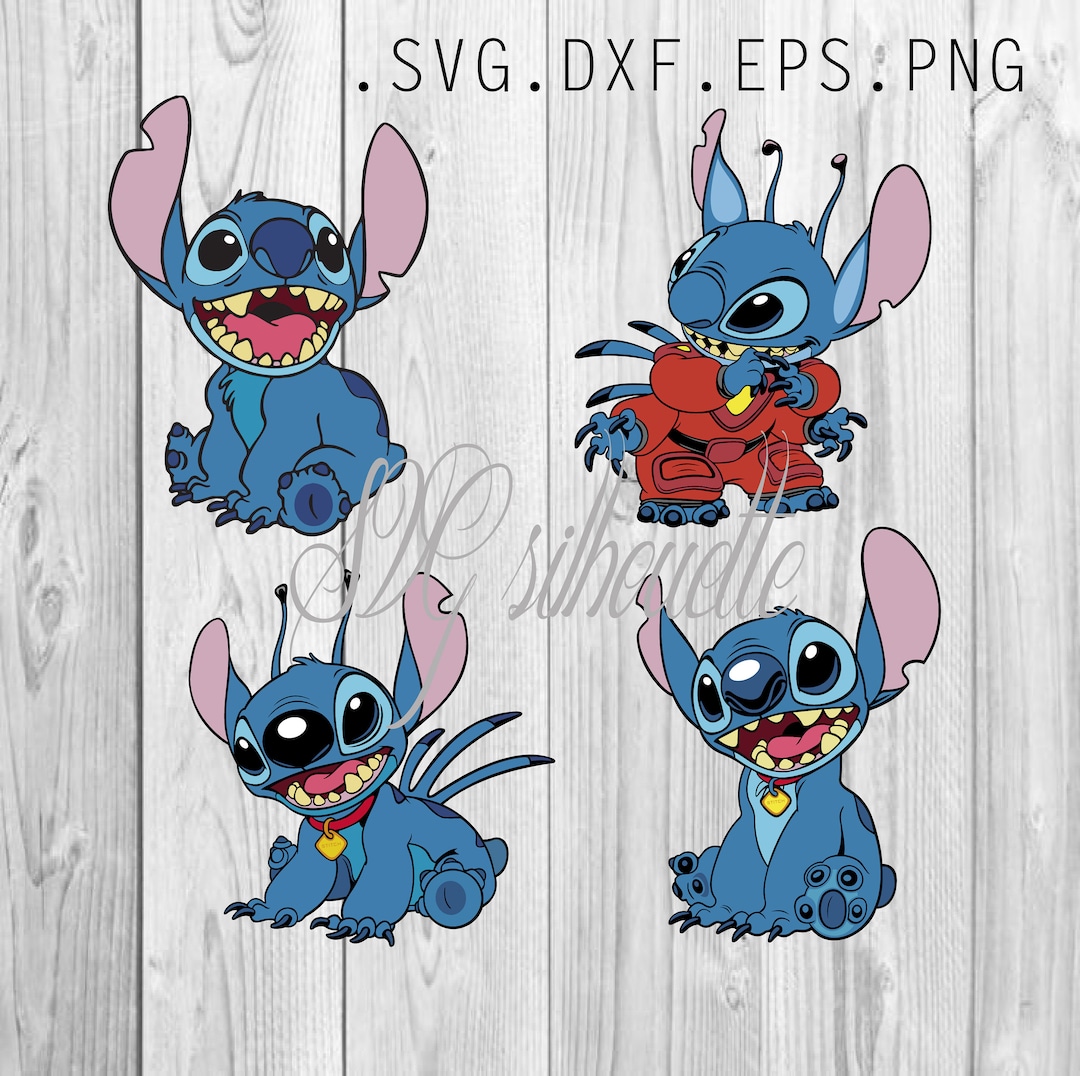 Stitch Layered SVG Cutting File, Clipart, Vector,vinyl Design, Pattern ...