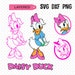 Daisy Duck Layered SVG Cutting File, Clipart, Vector,vinyl Design ...