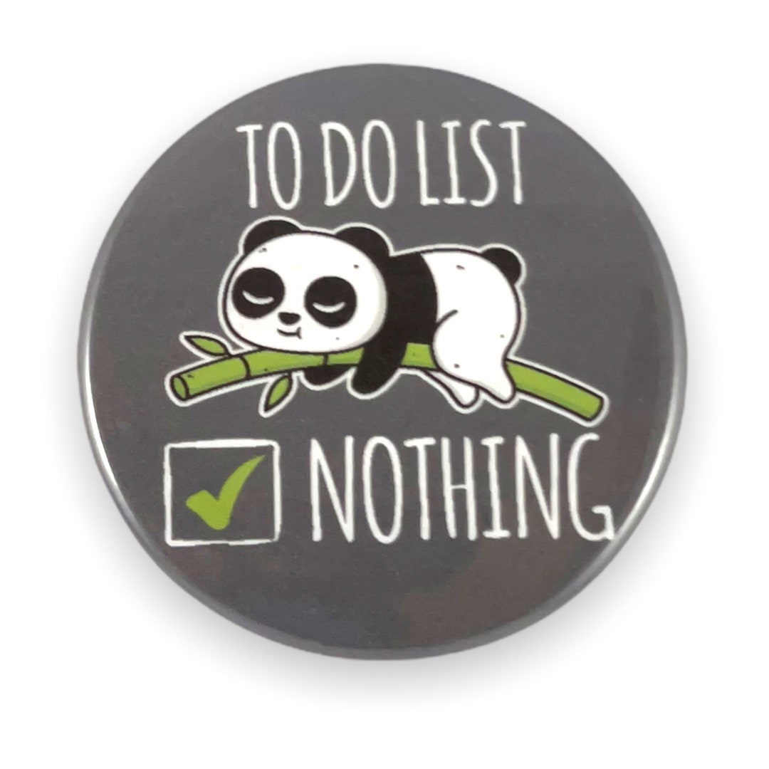 Cute Lazy Panda 2.25 Inch Magnet for Refrigerator Locker - Etsy