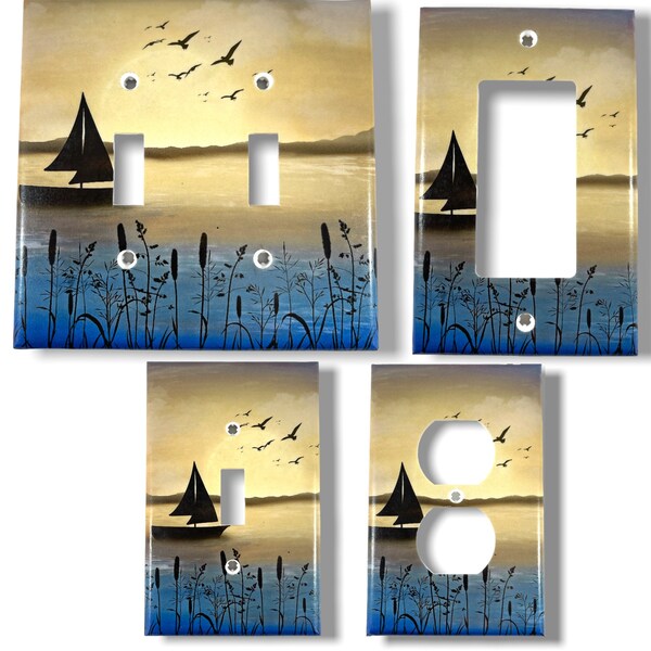 Beach Scene Outlet Cover Plate - Etsy